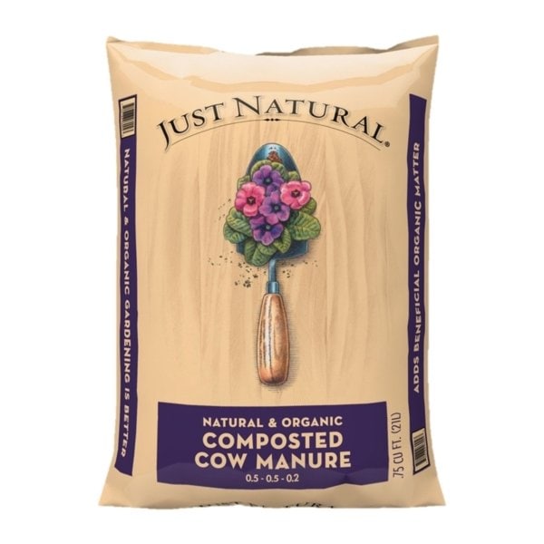 Oldcastle Jolly Gardener Just Natural Composted Cow Manure, 0.75 cu-ft ...