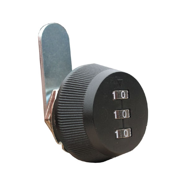 Combi-Cam Combinated Cam Lock 1-1/8 in. Cylinder - Black 7850L-Black | Zoro