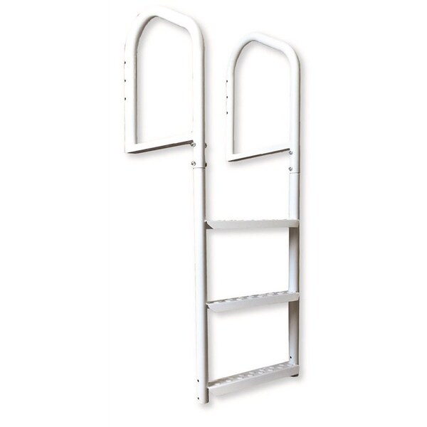 Multinautic Dock Ladder, 48 in H, 400 lb, 3-Step, Steel, Dura-Coated ...