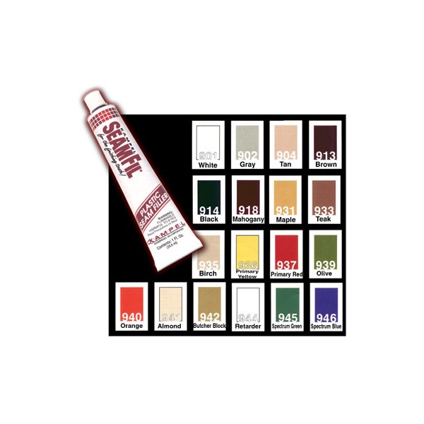 Kampel White Seam-Fil 1 Oz Tube 901 | Zoro