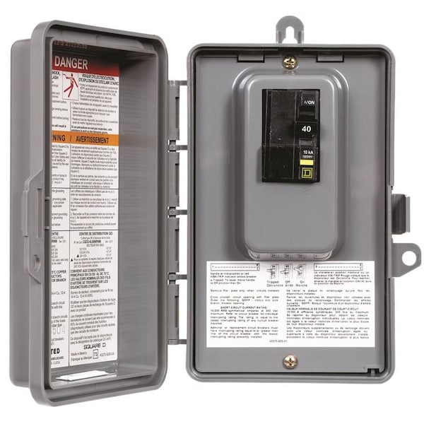 SCHNEIDER ELECTRIC CQO Load Center 40A, 120/240V AC, Main Circuit ...