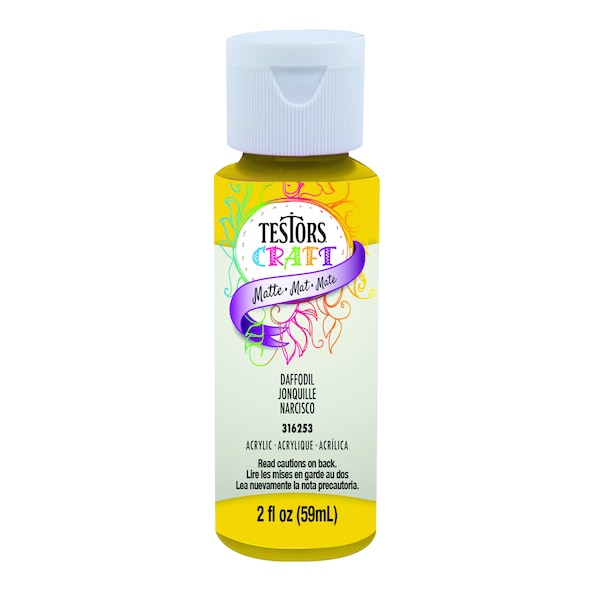 Rust-Oleum CRAFT PAINT 2 OZ DAFFODIL TESTORS 316253 | Zoro