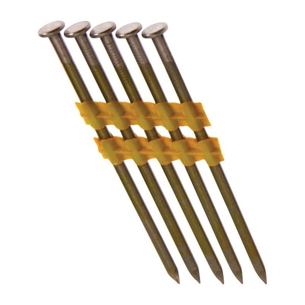 Grip-Rite Collated Framing Nail, 2-3/8 in L, Bright, Round Head, 21 ...