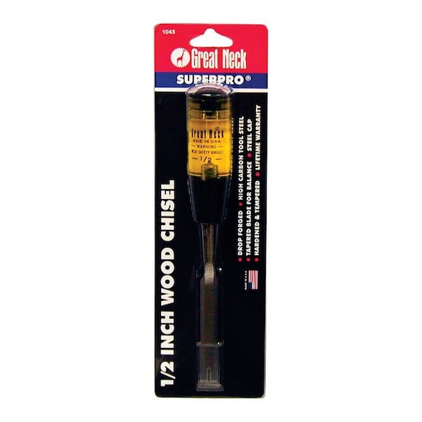 Great Neck Pro Wood Chisel 1/2" 1043 | Zoro