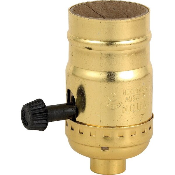 Leviton Socket 3Way Lmphldr 250W 07090-0PG | Zoro