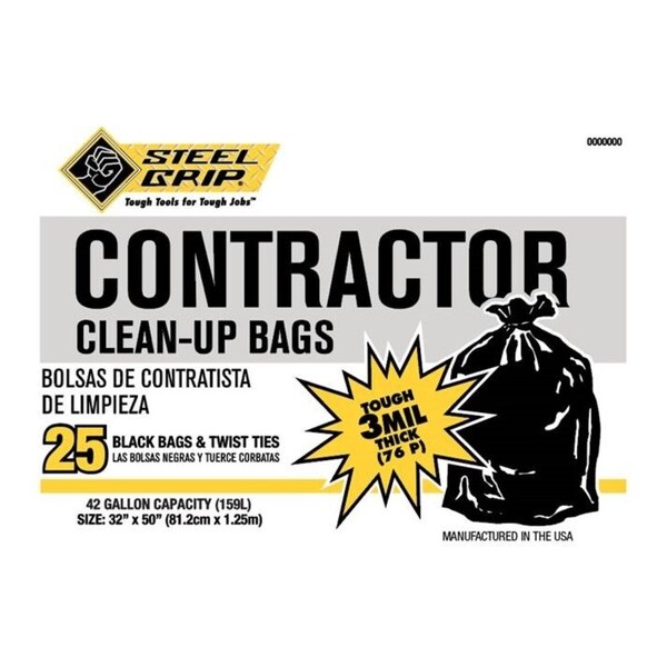 Poly-Pak Contractor Bag 42G 20Pk 3250A25SG | Zoro