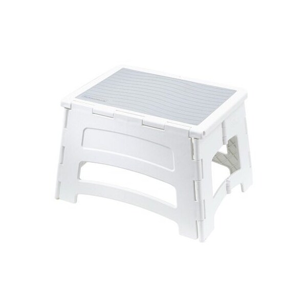 Tricam Industries 1 Step Plas Fold Stool RM-PL1W | Zoro
