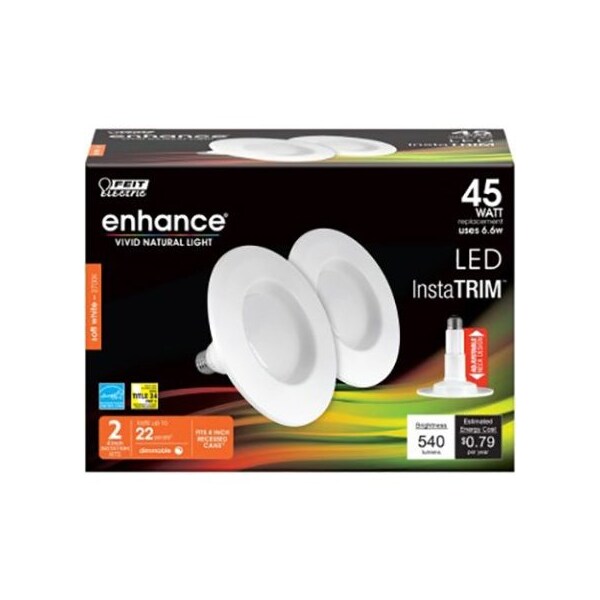 Feit Electric 2Pk 4" Led Retrofit Kit LEDR4/927CA/MED/2 | Zoro