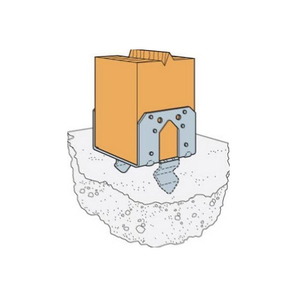 Simpson Strong-Tie Pb66 6X6 Post Base PB66 | Zoro