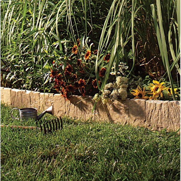 Suncast 10'Tan Flagstone Edging FSE10LT | Zoro