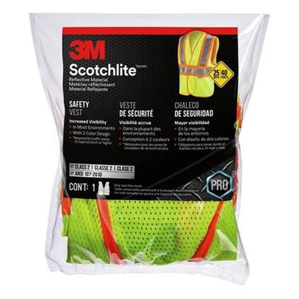 3M Vest Safety Reflctv Constructn 94620-80030 | Zoro