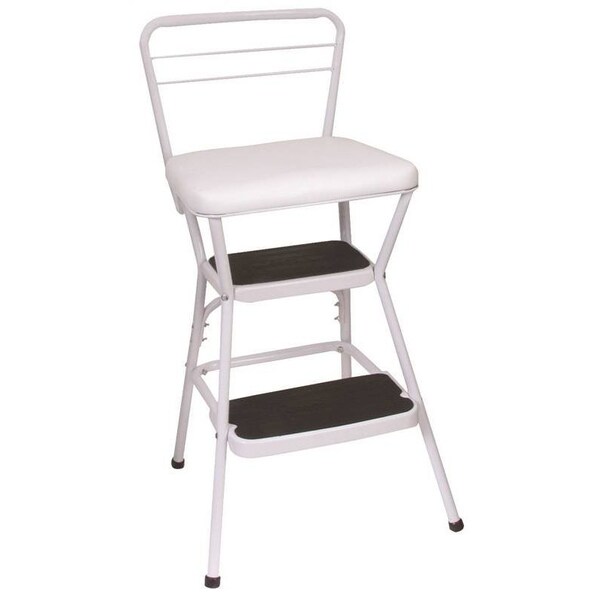 Cosco Stool Counter Chair/Step Wht 11130WHT | Zoro