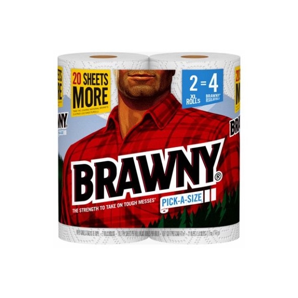 Brawny Brawny Paper Towels, White, 12 PK 44192 | Zoro