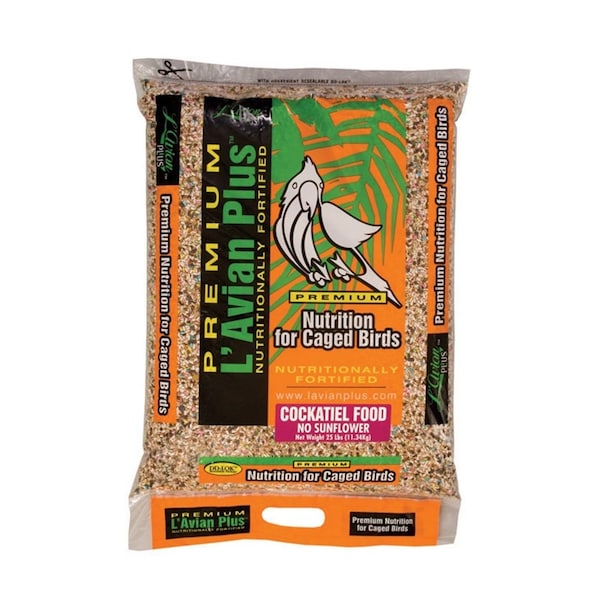 Lavian Plus L Avian Plus Premium No Sunflower Cockatiel Food 25 Lbs ...