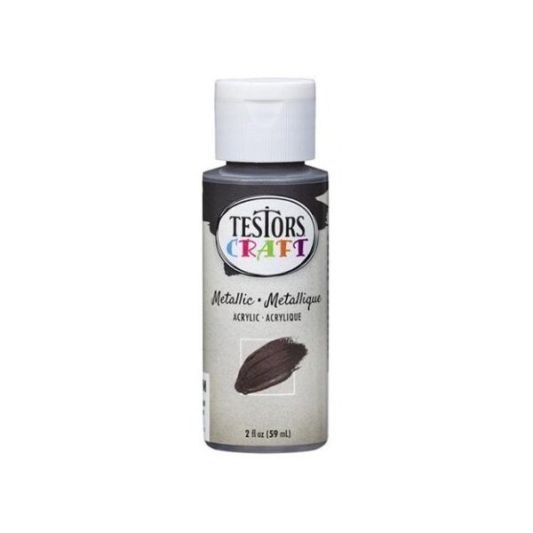 Rust-Oleum CRAFT PAINT 2 OZ METALLIC GRAPHITE TESTOR 297495 | Zoro