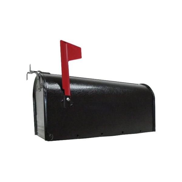 Fulton MAILBOX BLACK RURAL TEXT STEEL 1C-BLK | Zoro