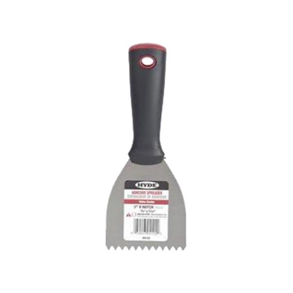 Hyde 3 IN. SILVER V-NOTCH SPREADER 04124 | Zoro