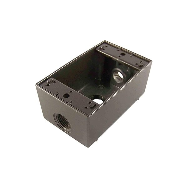 Greenfield BOX 1 GANG THREE 1/2 HOLES-BRONZE B23BRS | Zoro