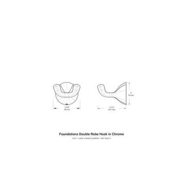 Delta FOUNDATION ROBE HOOK CHM FNDS35-PC | Zoro