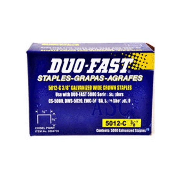 Duo Fast Staples Duo-Fast Staples-5M Bx 5012C | Zoro