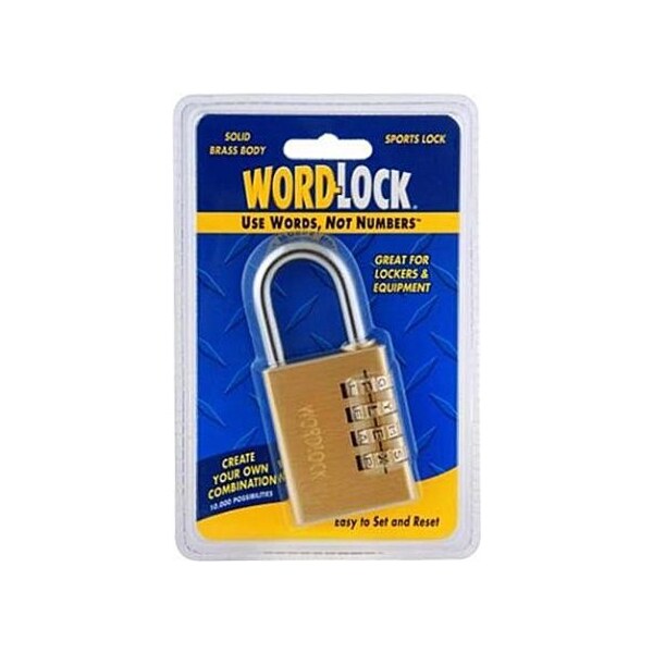 Wordlock PL-110-SL PADLOCK 1 IN 4-DIAL BRASS Phased Out | Zoro