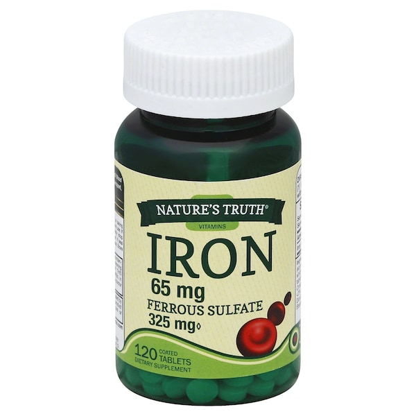 Natures Truth NT FERROUS SULFATE IRON TABS, 120PK 407267 | Zoro