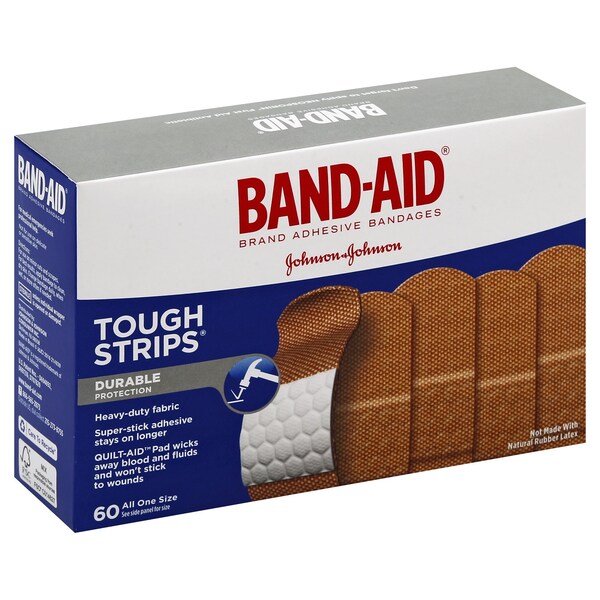 Band-Aid Band Aid Tough Strips 60'S 486965 | Zoro