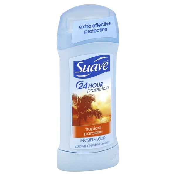 Suave Tropical Paradise Invisible Solid Antiperspirant Deodorant 602124 ...