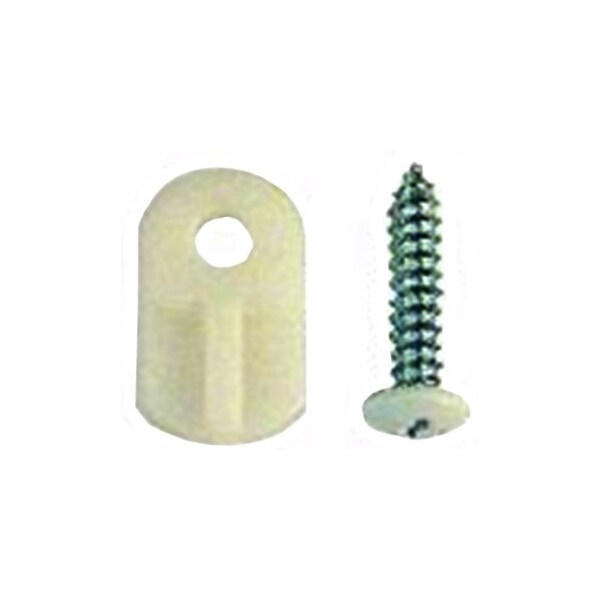 Prime-Line WHT FLUSH PLASTIC SCREEN CLIPS 12/ 182931 | Zoro