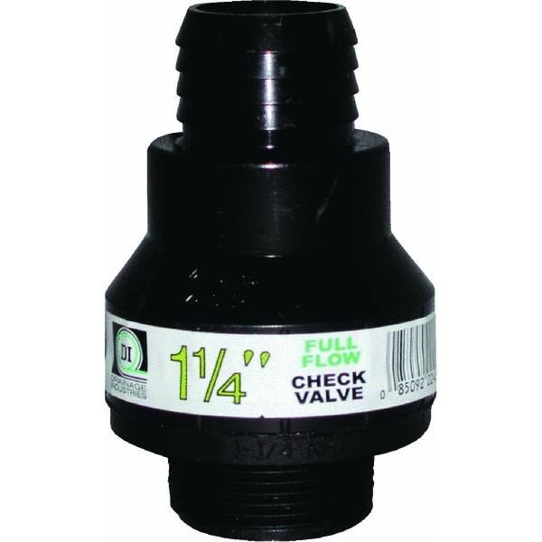 Drainage Industries ABS Thermoplastic Sump Pump Check Valve 2451 | Zoro