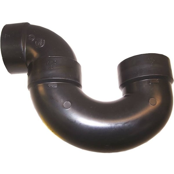 Genova CANPLAS 103203BC P-Trap, 3 in, Hub, ABS, Black 88530 | Zoro
