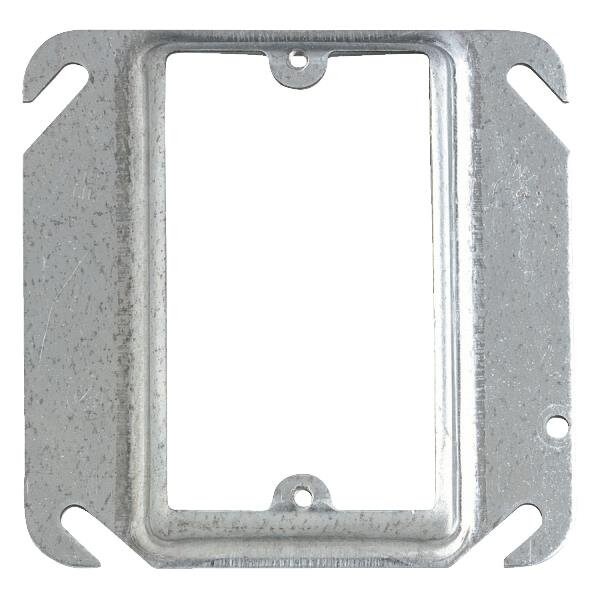 Abb Electrical Box Cover, 1 Gang, Square, Steel, Raised Cover 3574A | Zoro