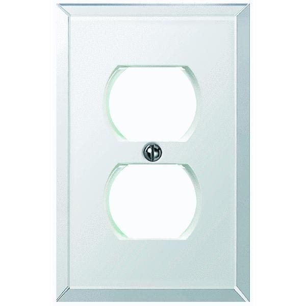 Jackson Beveled Glass Mirror Outlet Wall Plate 9MC108 | Zoro