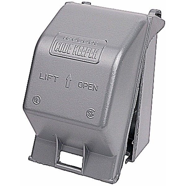 Red Dot Code Keeper Electrical Box Cover, 1 Gang, Die-Cast Aluminum ...