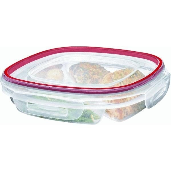 Rubbermaid Divided Lock-its Food Storage Container 1778084 | Zoro