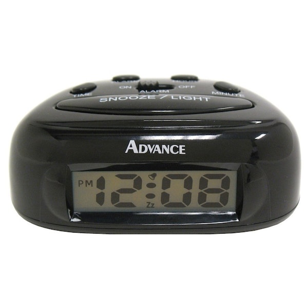 Geneva/Advance Clock Co LCD Battery Operated Alarm Clock 6016AT | Zoro