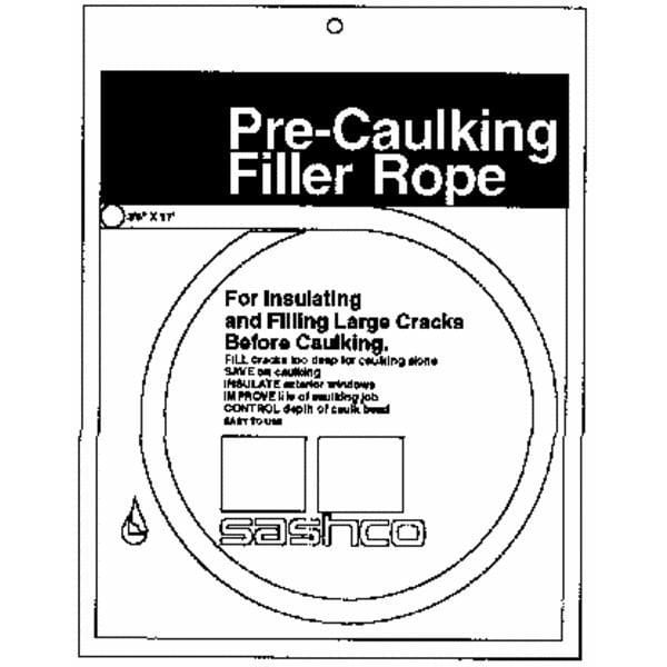 Sashco Pre-Caulking Filler Rope Backer Rod 30251 | Zoro
