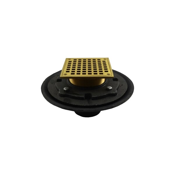 Jones Stephens 4 in. Heavy Duty No Hub Floor Drain/Shower Drain w/ 10 ...