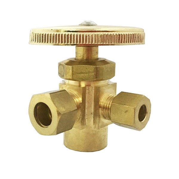 Jones Stephens 1/2 in. SWT x 3/8 in. OD Comp x 1/4 in. OD Comp 3-Way ...
