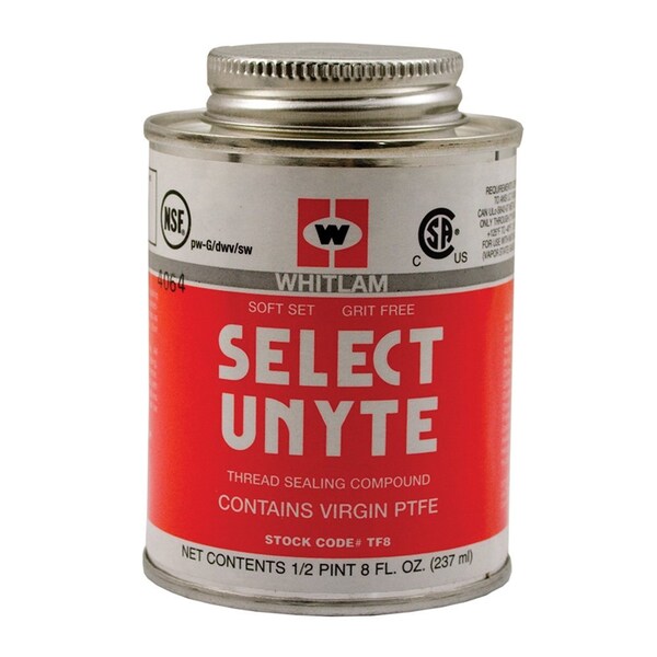 Jones Stephens 1 Pint, Whitlam in. Select Unyte in. Teflon Pipe Joint ...