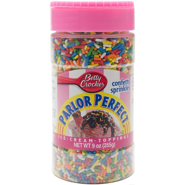 Betty Crocker Parlor Perfect Ice Cream Topping Confetti Sprinkles ...