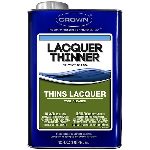 Solvchem Crown qt Lacquer Thinner Low VOC CL.LVLT.M.64 | Zoro
