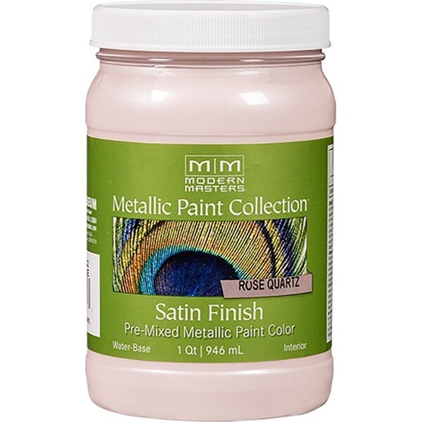 Rust-Oleum Modern Masters 32oz Metallic Paint Rose Quartz ME79432 | Zoro
