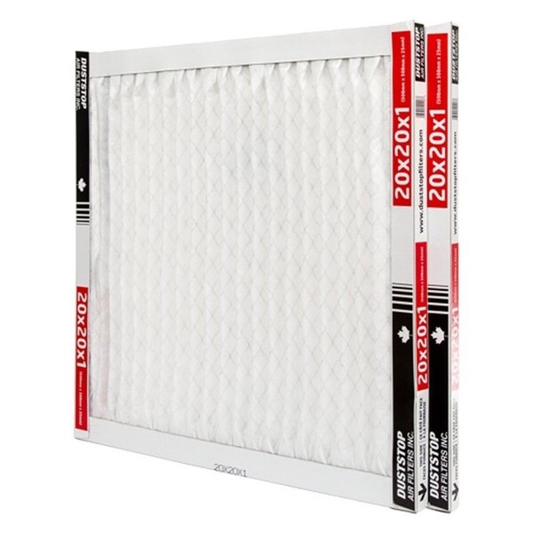 Duststop Air Filter, 20 in L, 20 in W, 8 MERV DP-2020PR2 | Zoro