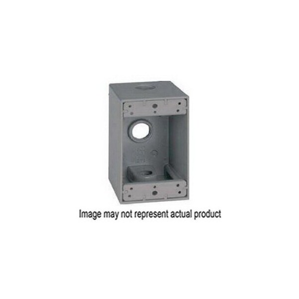 Teddico Bwf Electrical Box, 18.3 cu in, Outlet Box Type, 1 Gang, Die ...