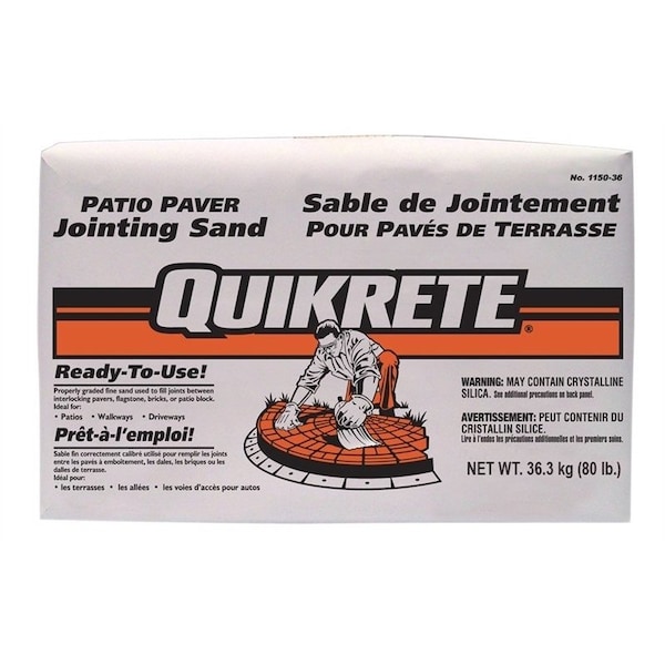 Quikrete Quikrete Patio Paver Sand, Granular Solid, Brown/Gray, 75 to ...