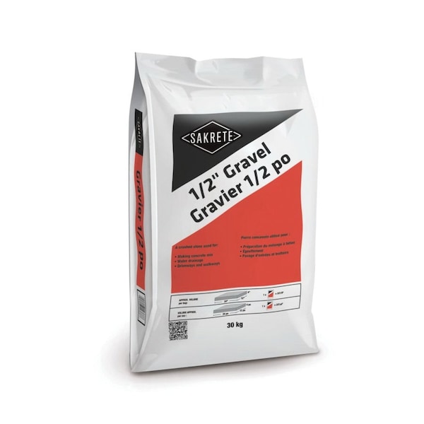 King Packaged Materials Gravel 1/2 Inch 30kg 13071030 | Zoro