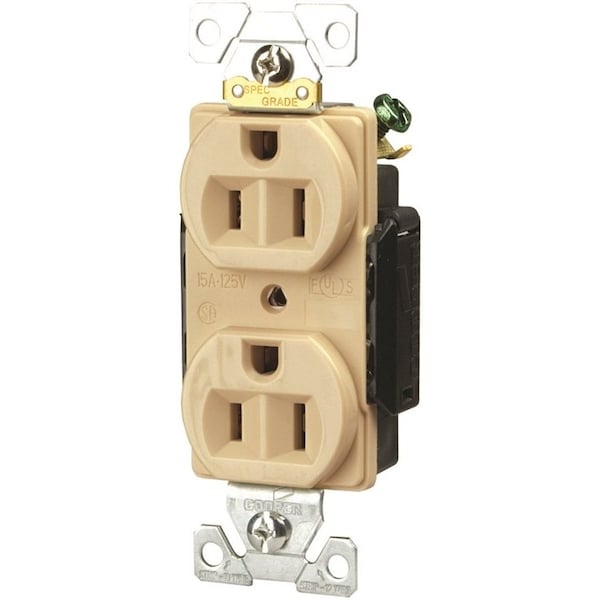 Eaton Wiring Devices Arrow Hart Duplex Receptacle, 2 -Pole, 15 A, 125 V ...