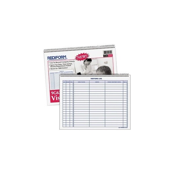 Rediform BOOK, VISITORS LOG RED9G620 | Zoro