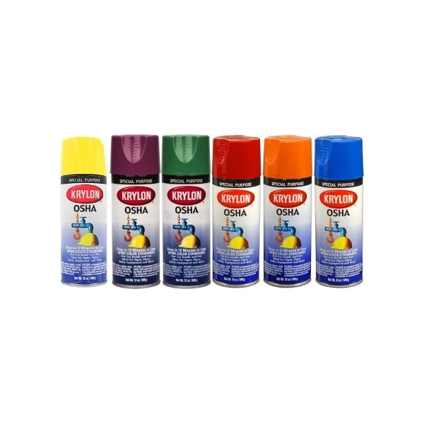 Krylon Safety Red 12 Oz Osha Spray Paint K02116 | Zoro